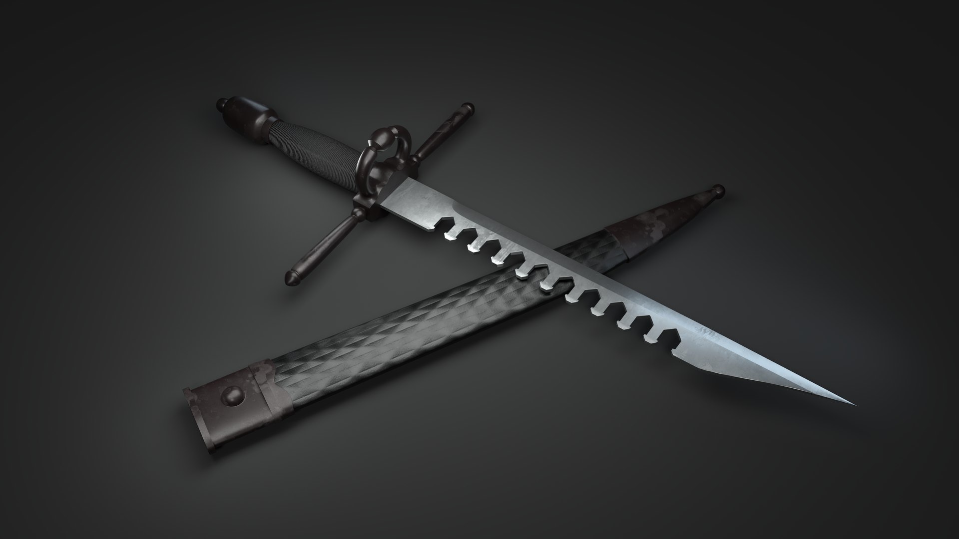 3D daga dagger breaks swords - TurboSquid 1302728