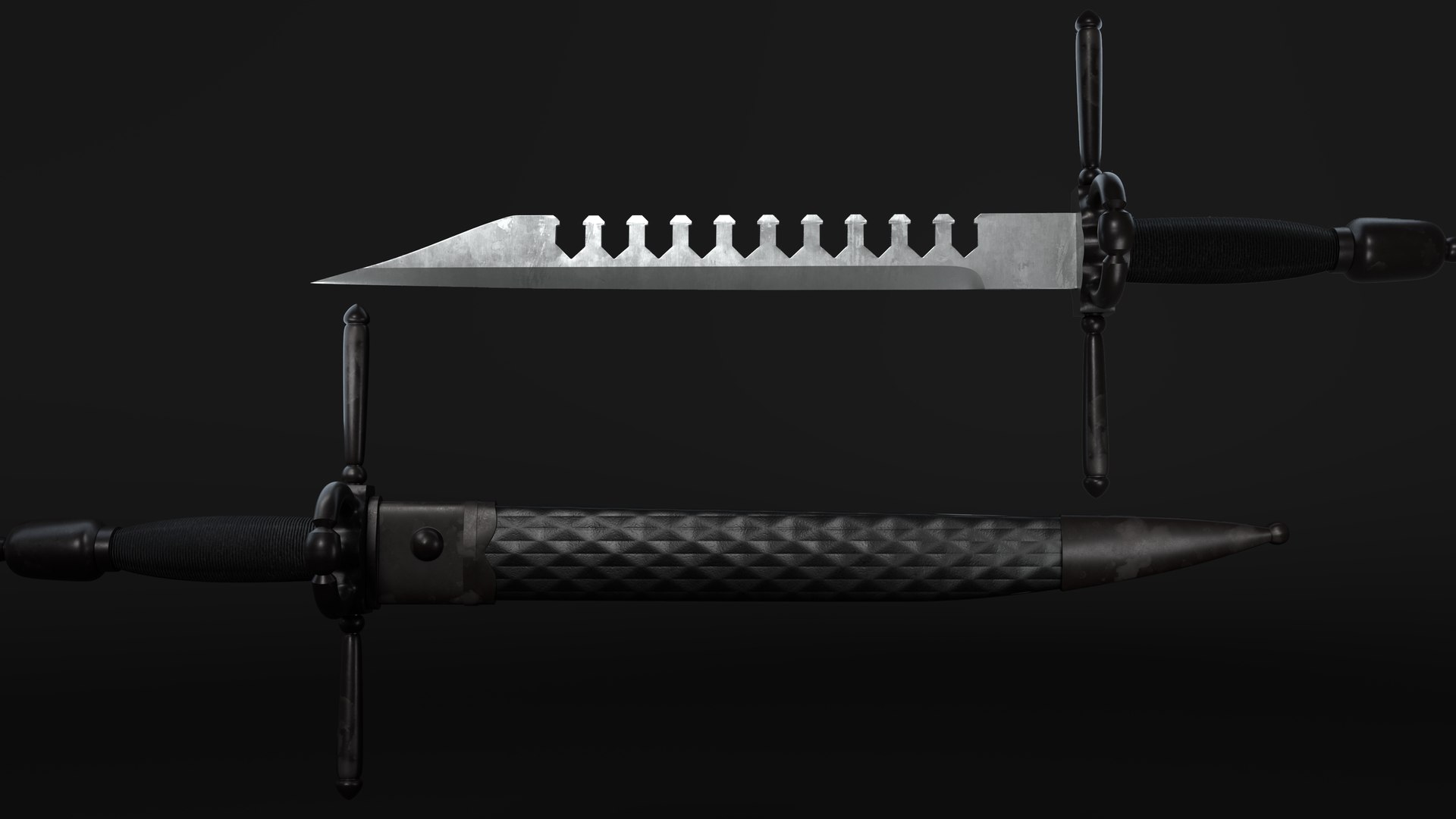 3D daga dagger breaks swords - TurboSquid 1302728