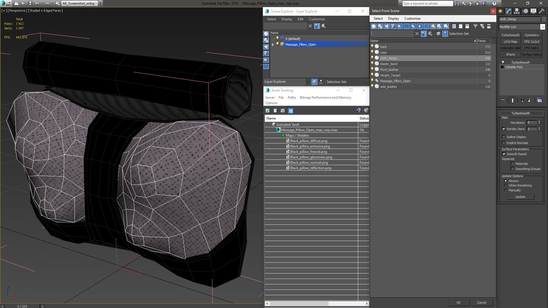 Massage Pillow Open 3D Model - TurboSquid 2097763
