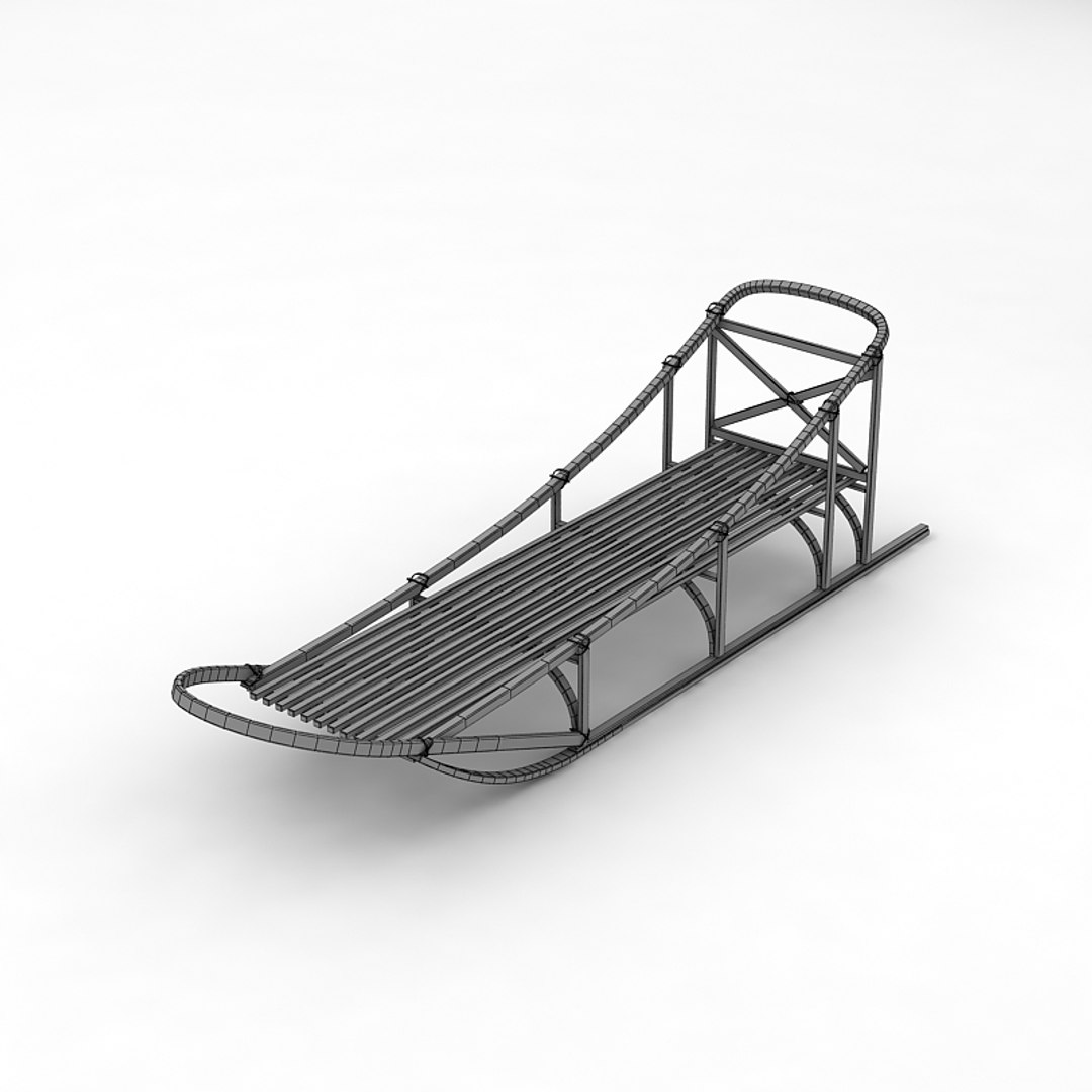 3d Model Traditional Sledge