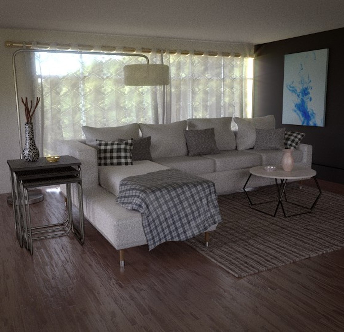 3d Model Simple Couch