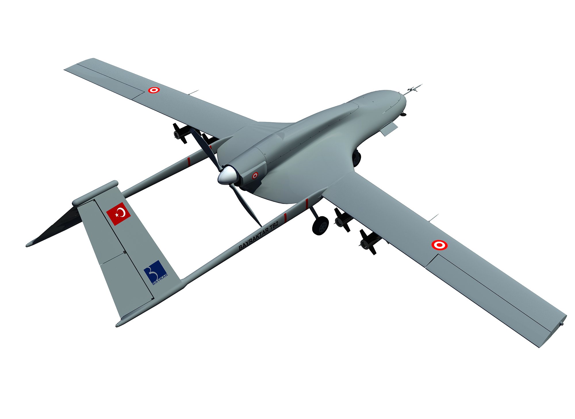 Unmanned uav bayraktar model - TurboSquid 1316627