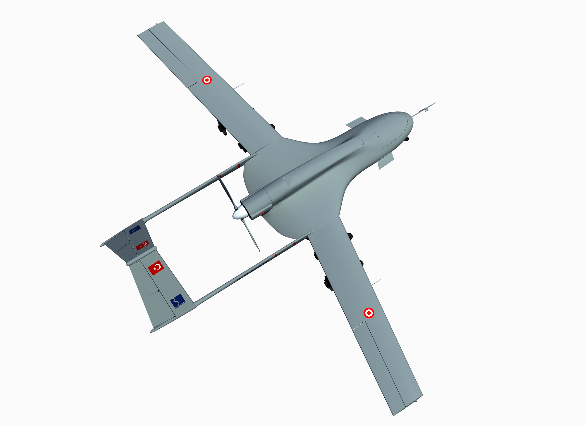 Unmanned uav bayraktar model - TurboSquid 1316627