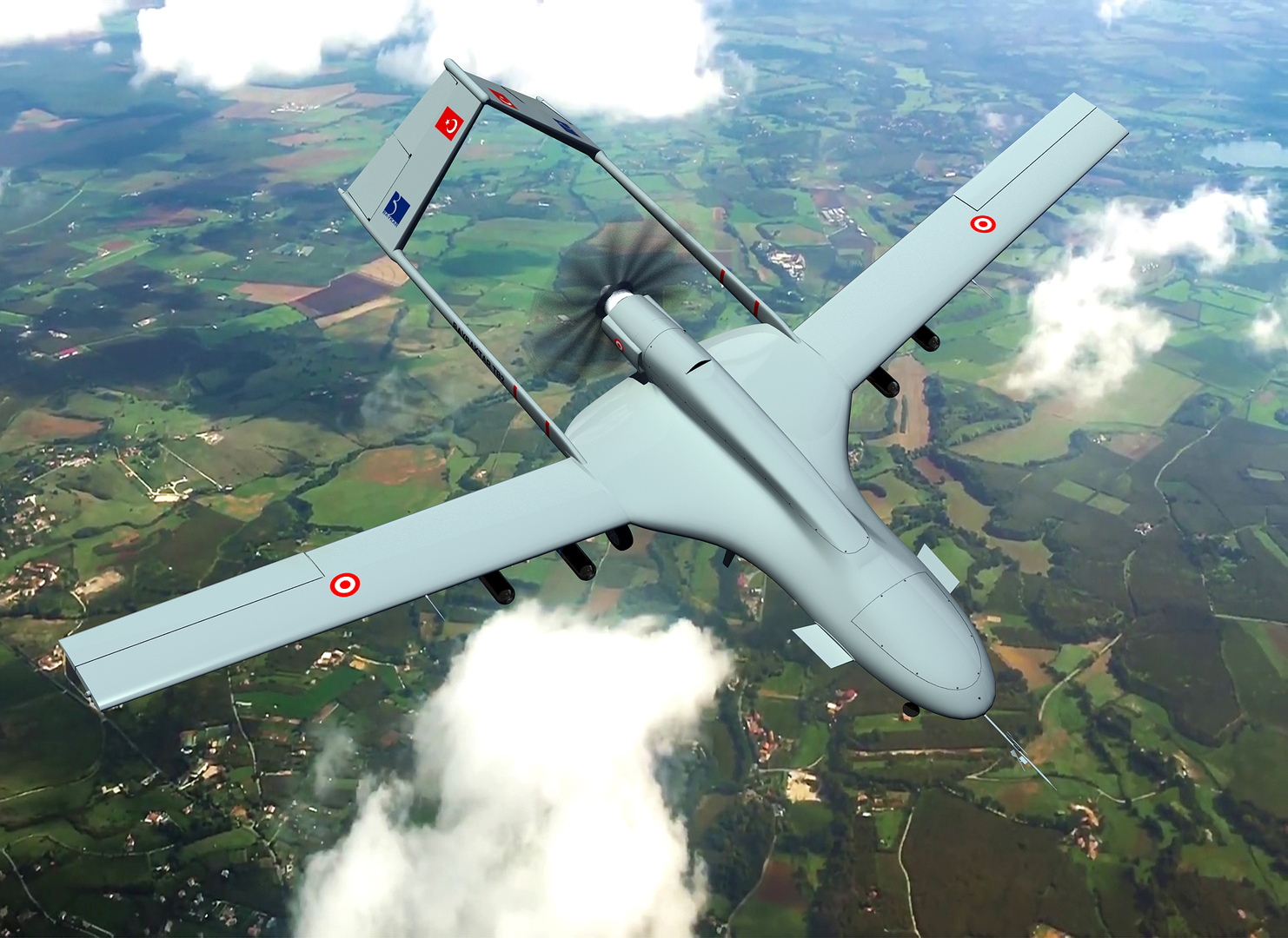 Unmanned uav bayraktar model - TurboSquid 1316627