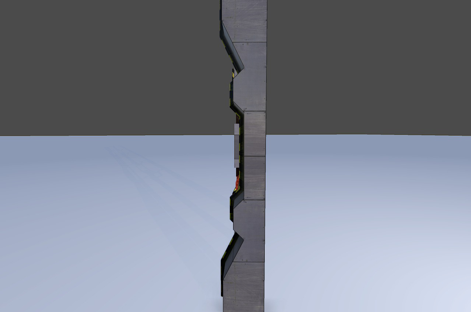 3d Model Of Modular Wall Ready