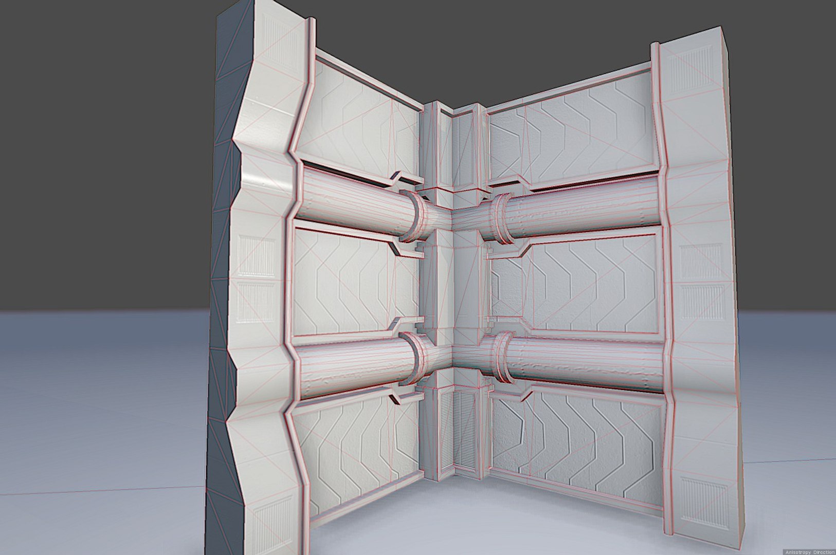 3d Model Of Modular Wall Ready