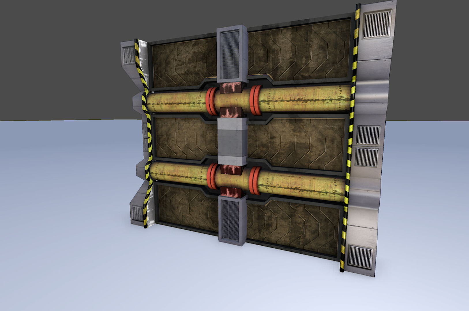 3d Model Of Modular Wall Ready