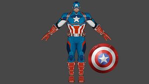 Download 3D Captain America Blender Models - TurboSquid