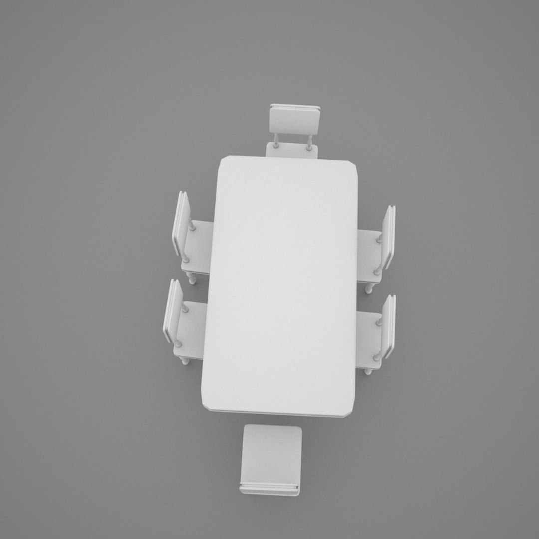 3d model classic table