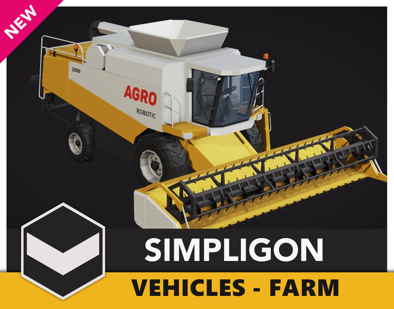 Simpligon Vehicles Farm - Low Poly Assets 3D-Modell - TurboSquid 2086971