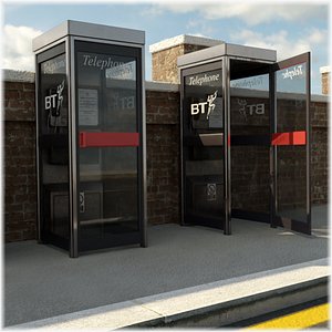 Phone Booth 3D Models for Download | TurboSquid