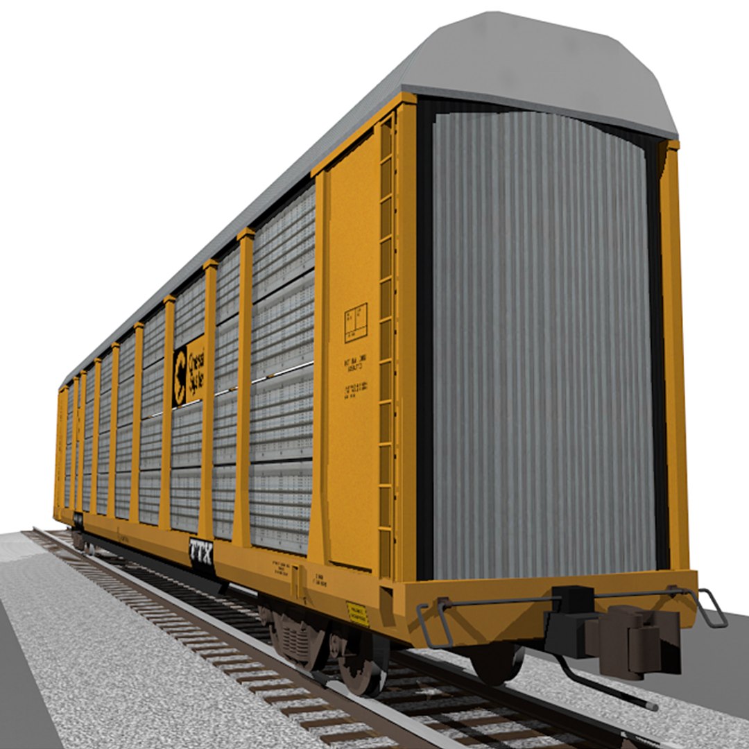 3d Train Car Autorack Model