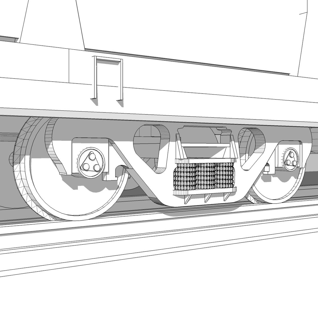 3d Train Car Autorack Model