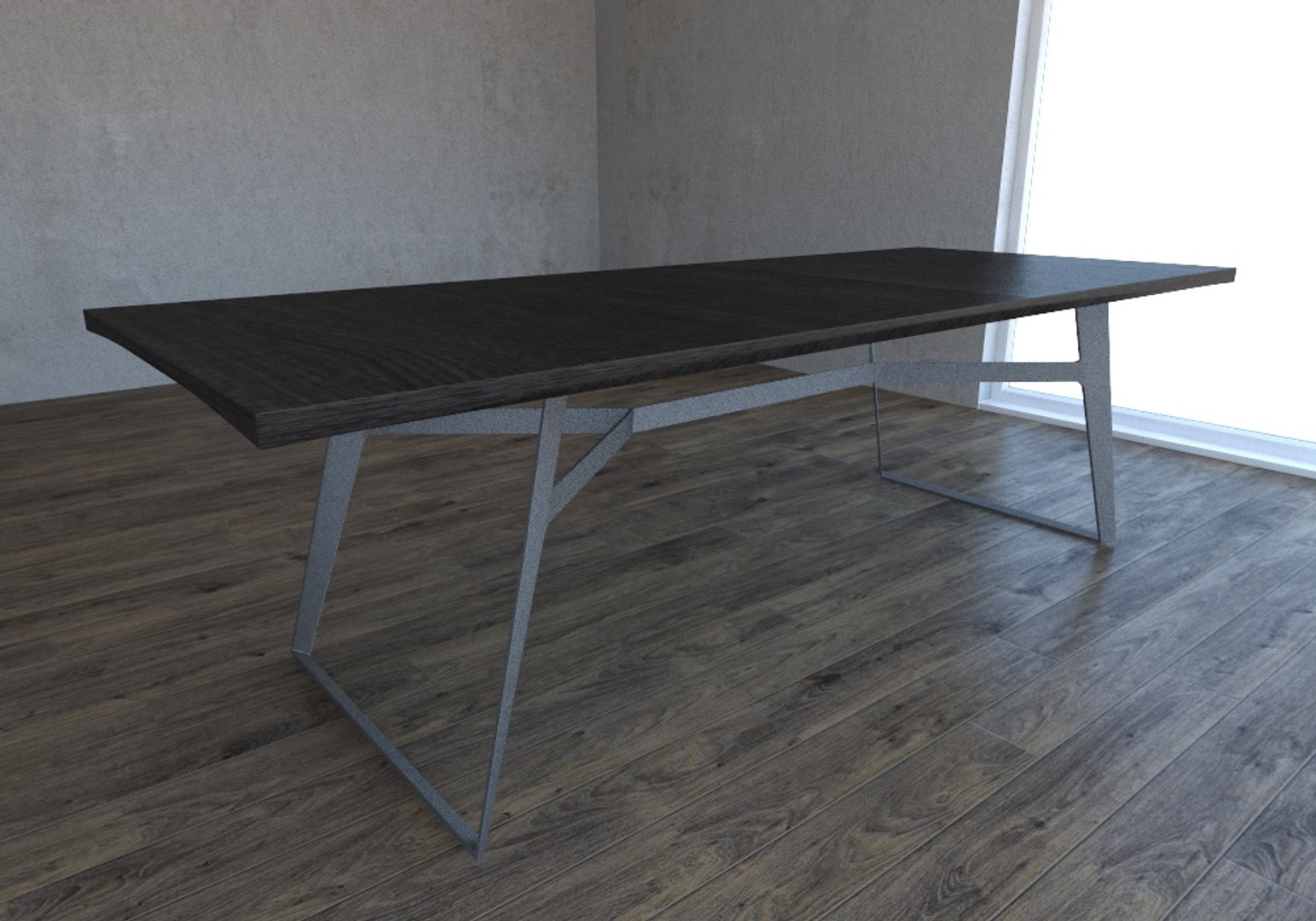 3d table modern industrial