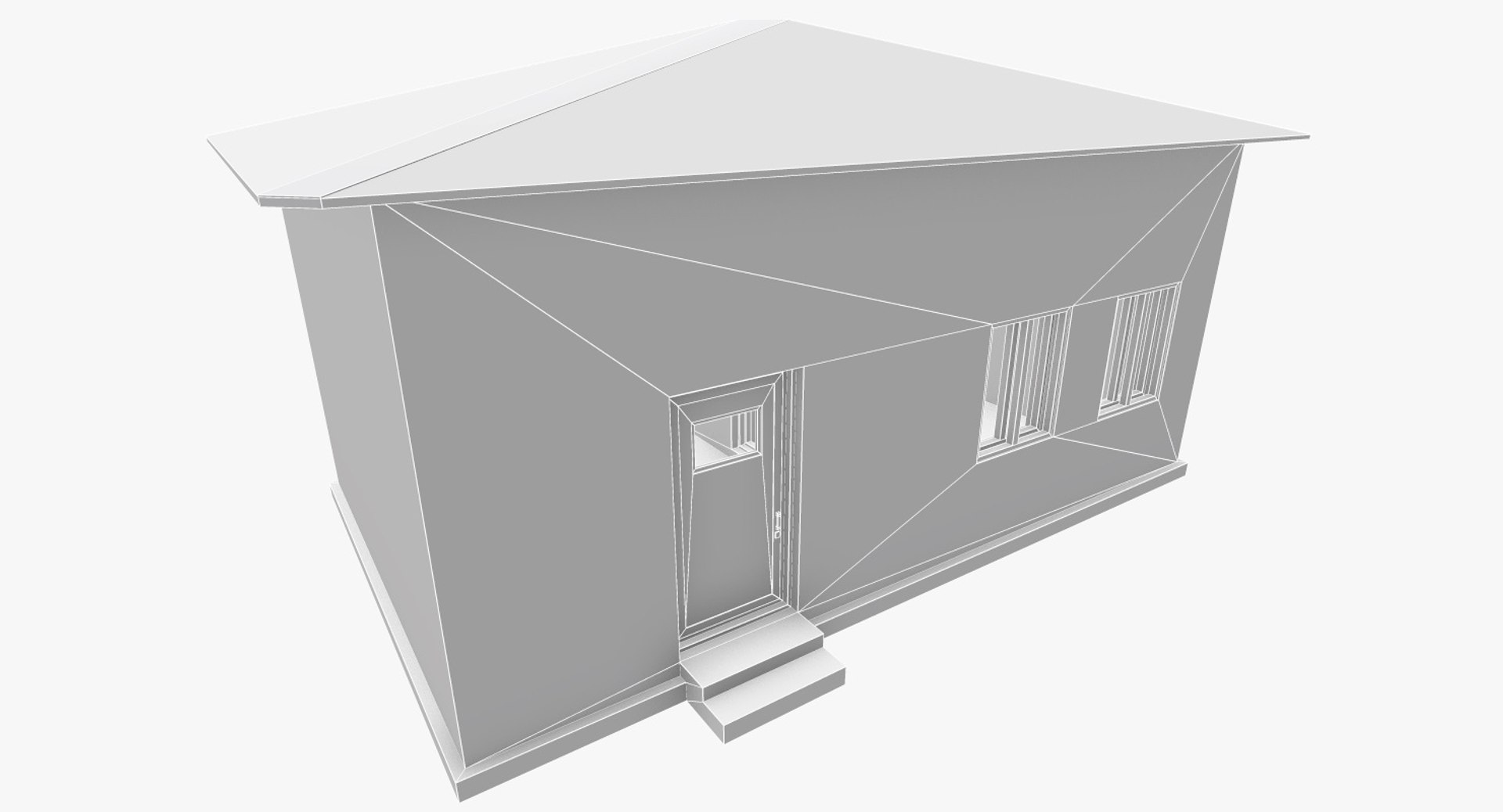3D Model Border Crossing Station - TurboSquid 1215322