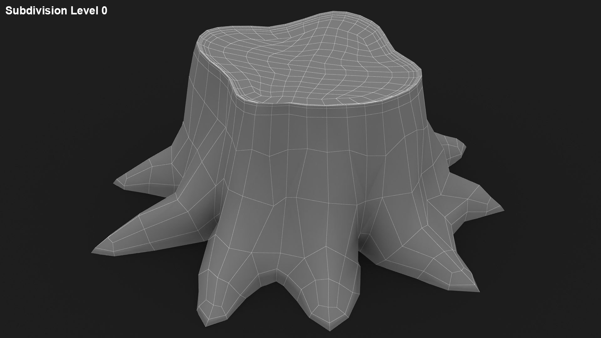 3D realistic tree stump 2 - TurboSquid 1553120