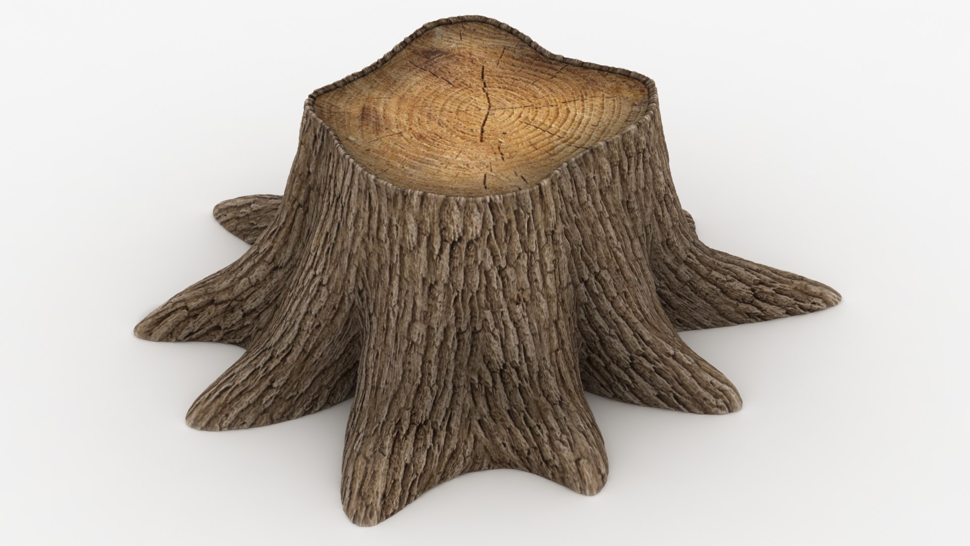 3D Realistic Tree Stump 2 - TurboSquid 1553120