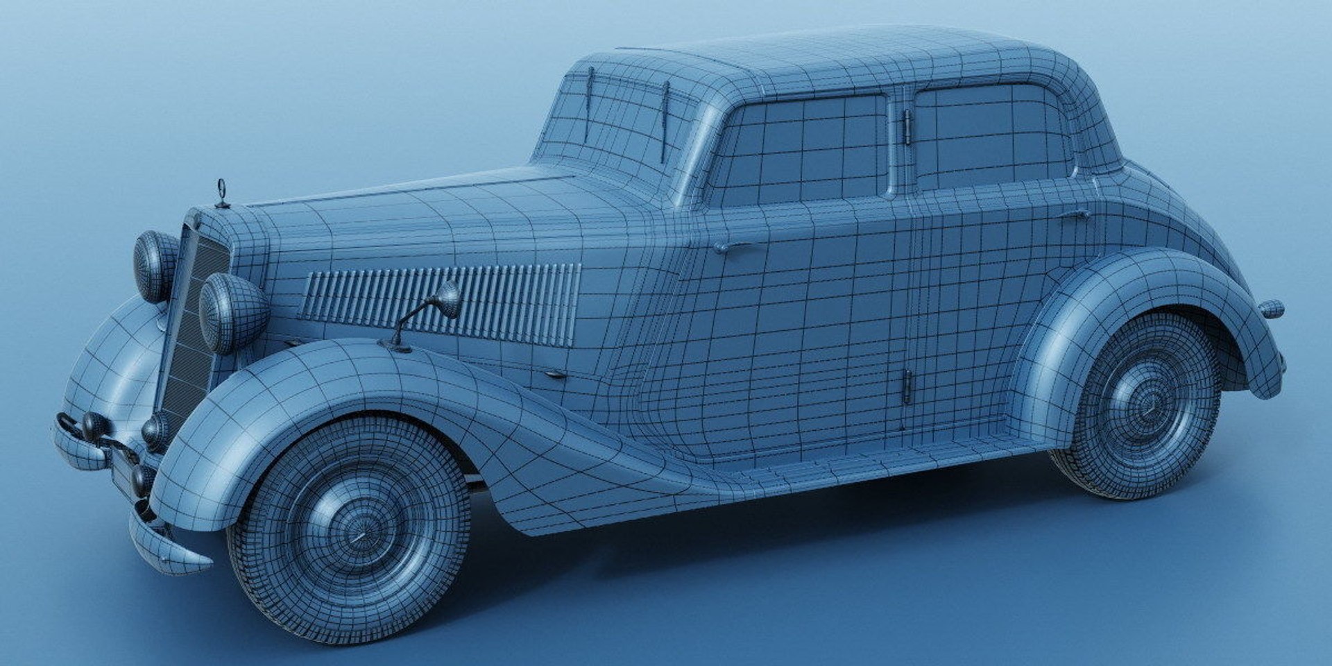 Mercedes-Benz 170V Cabrio Saloon 1936 3D model - TurboSquid 1742344