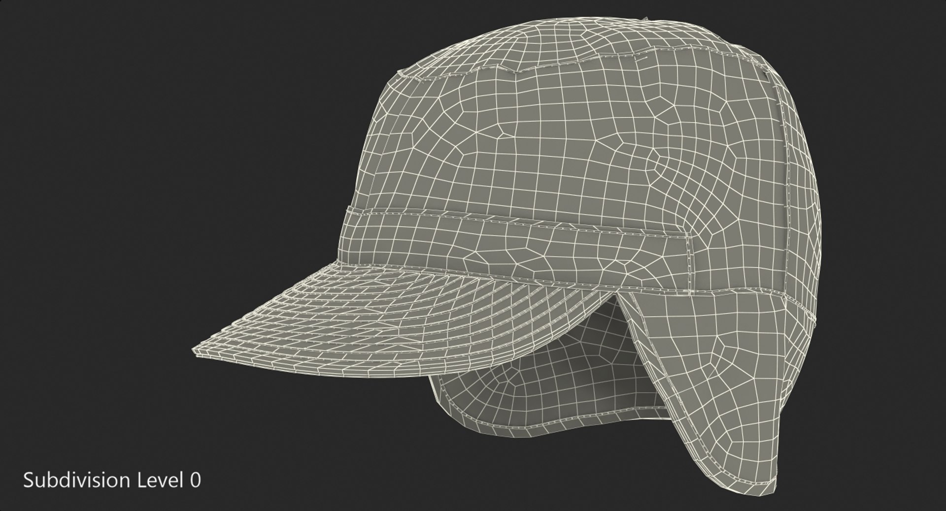 Field Cap Earflaps Olive 3D - TurboSquid 1380922