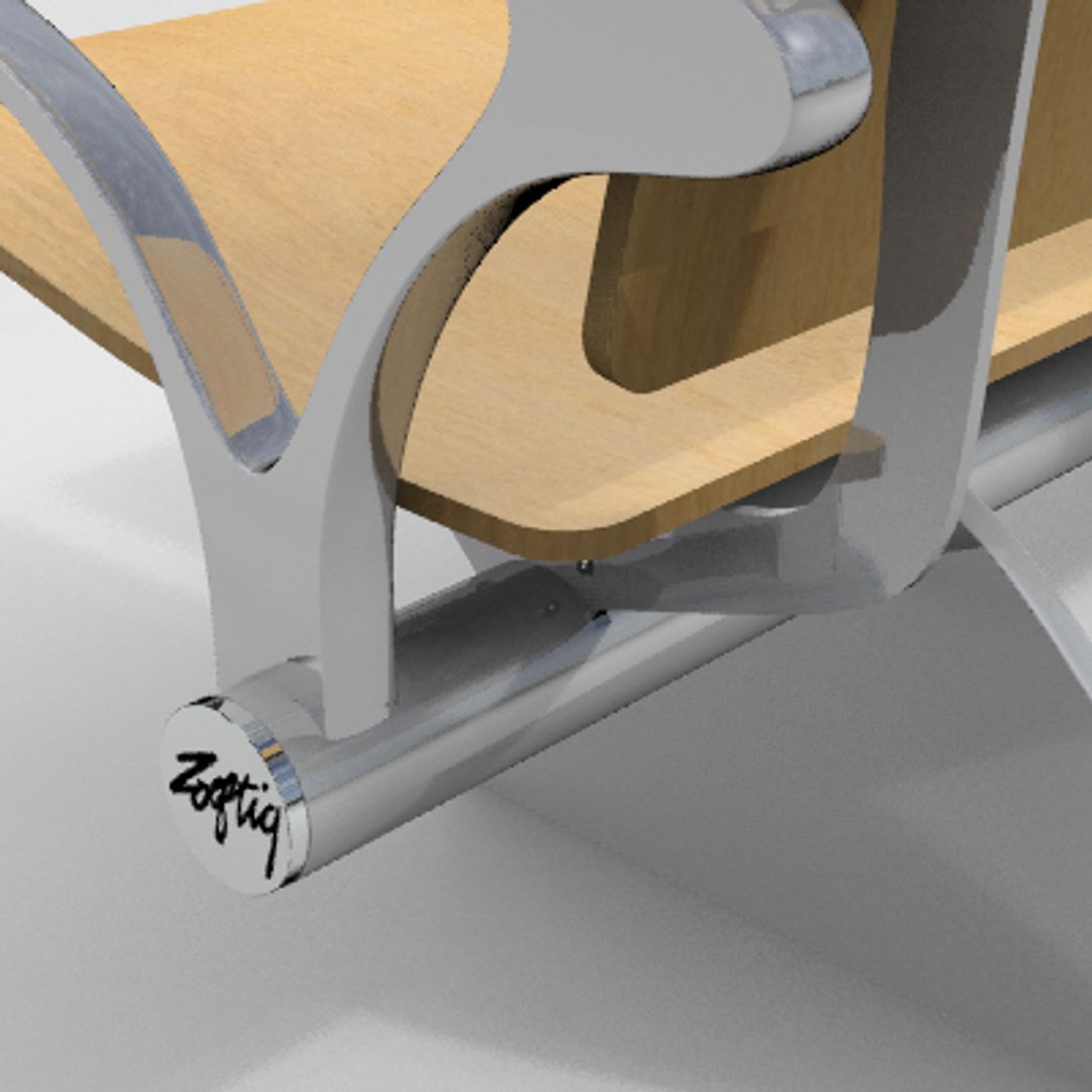 3d Model Zenky Seating Airport Zipped