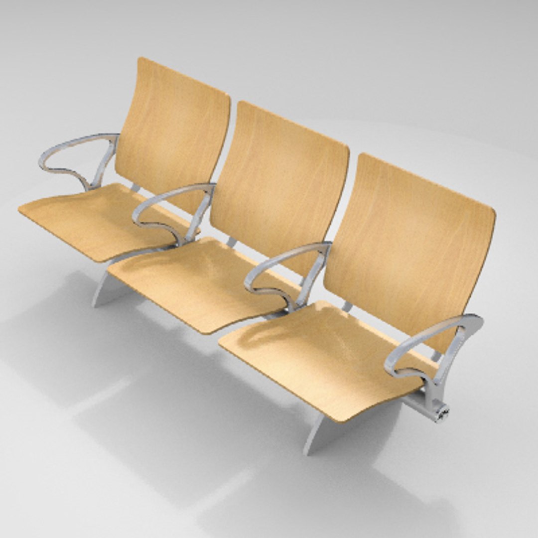 3d Model Zenky Seating Airport Zipped