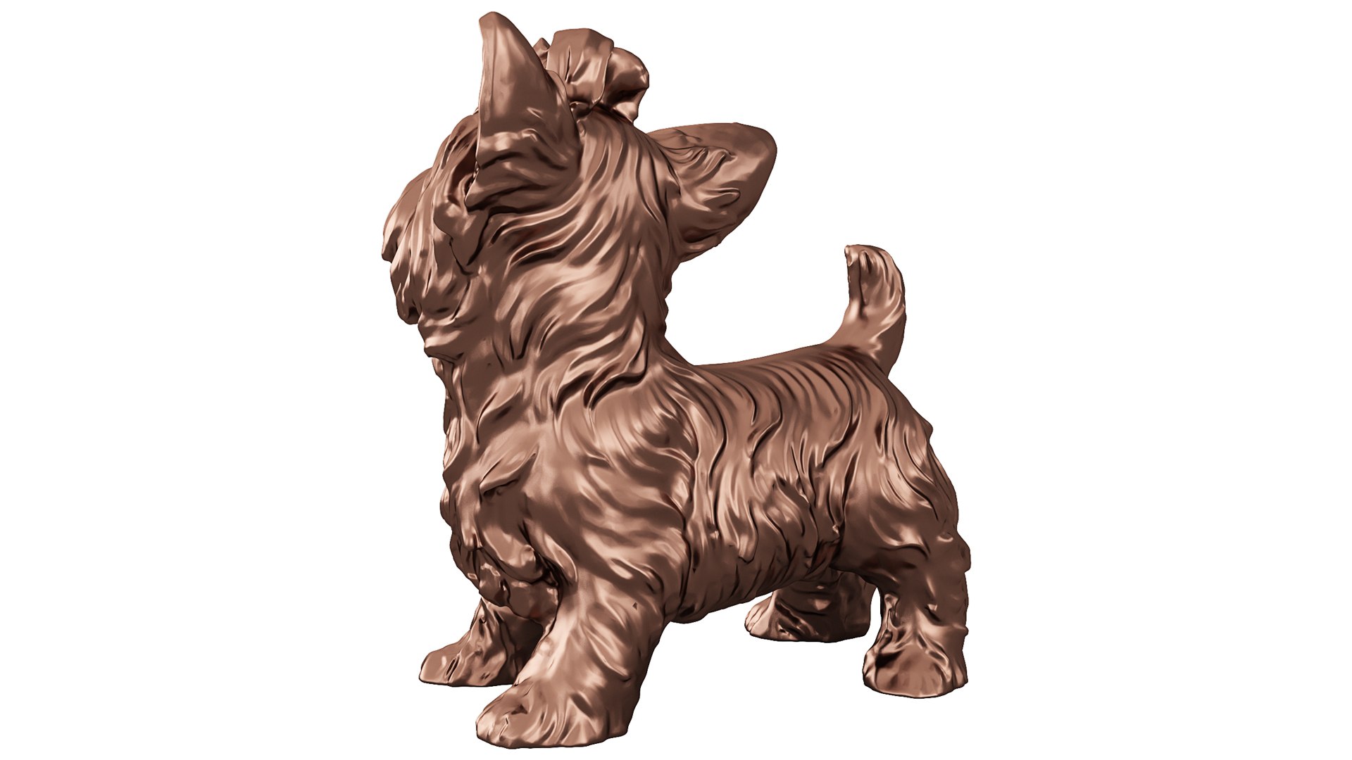 3D Yorkie Dog Figurine - TurboSquid 2381357