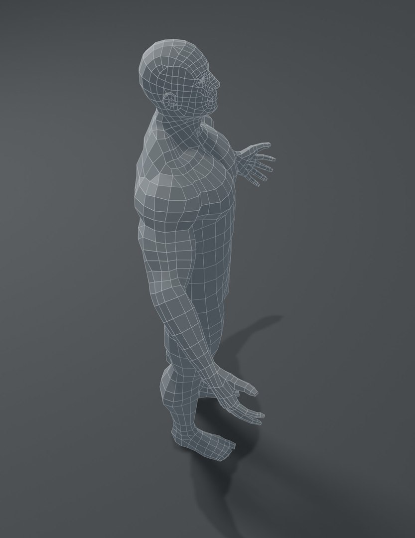 Superhero Muscular Human Male 3D Model - TurboSquid 1533436