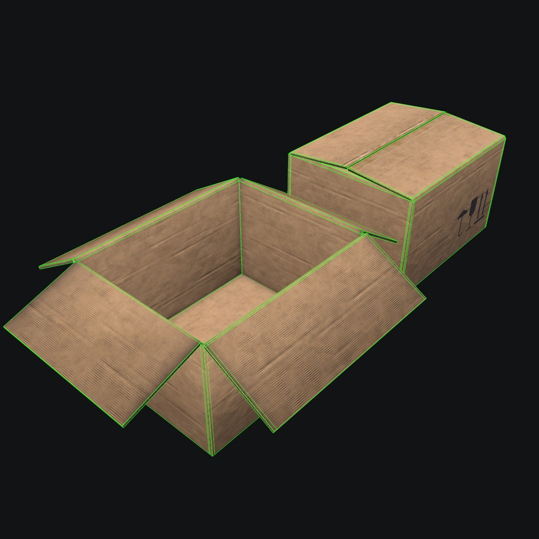 3D Model Cardboard Box - TurboSquid 1473573