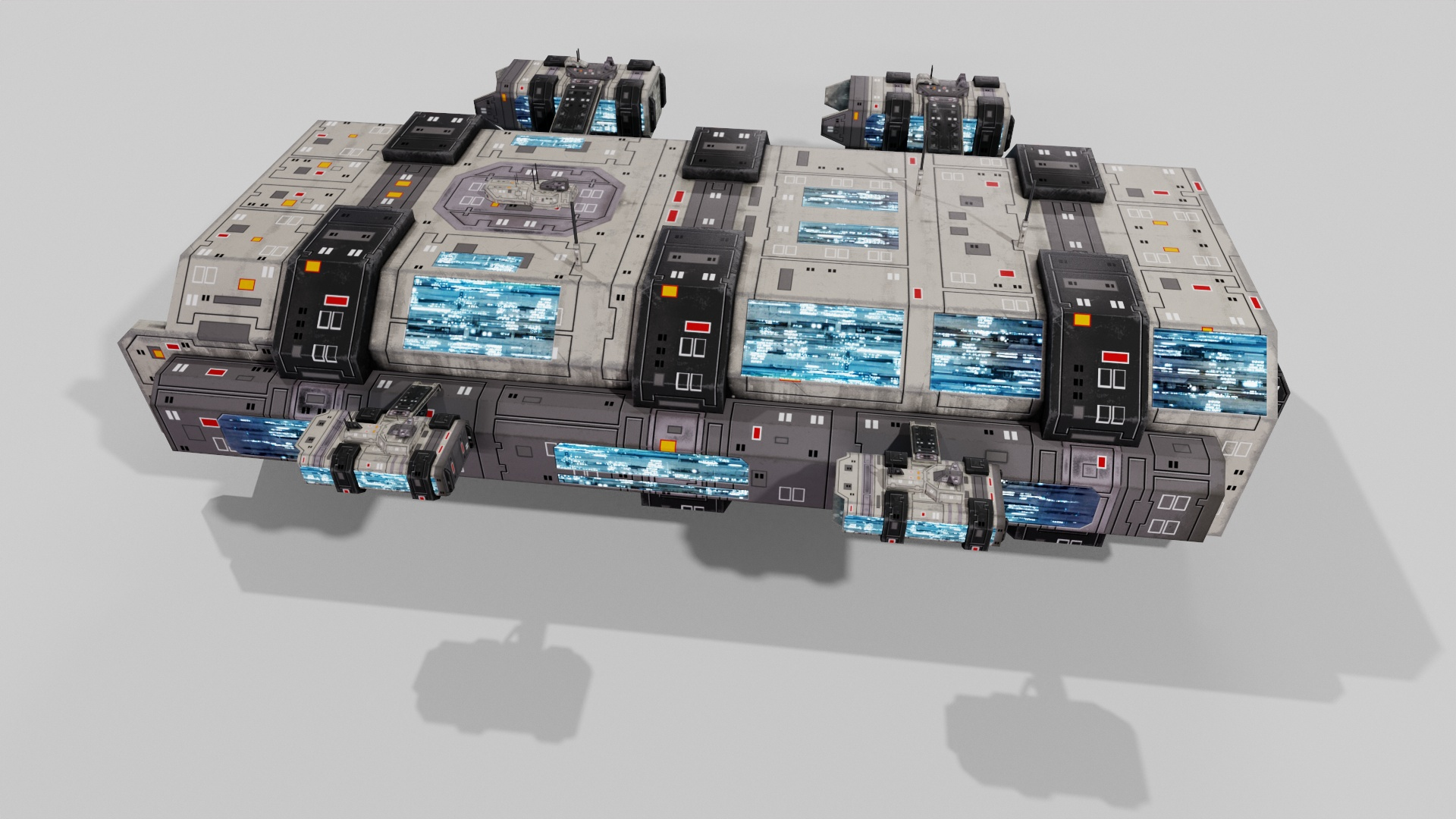 3D Sci-fi space yard - TurboSquid 2178457