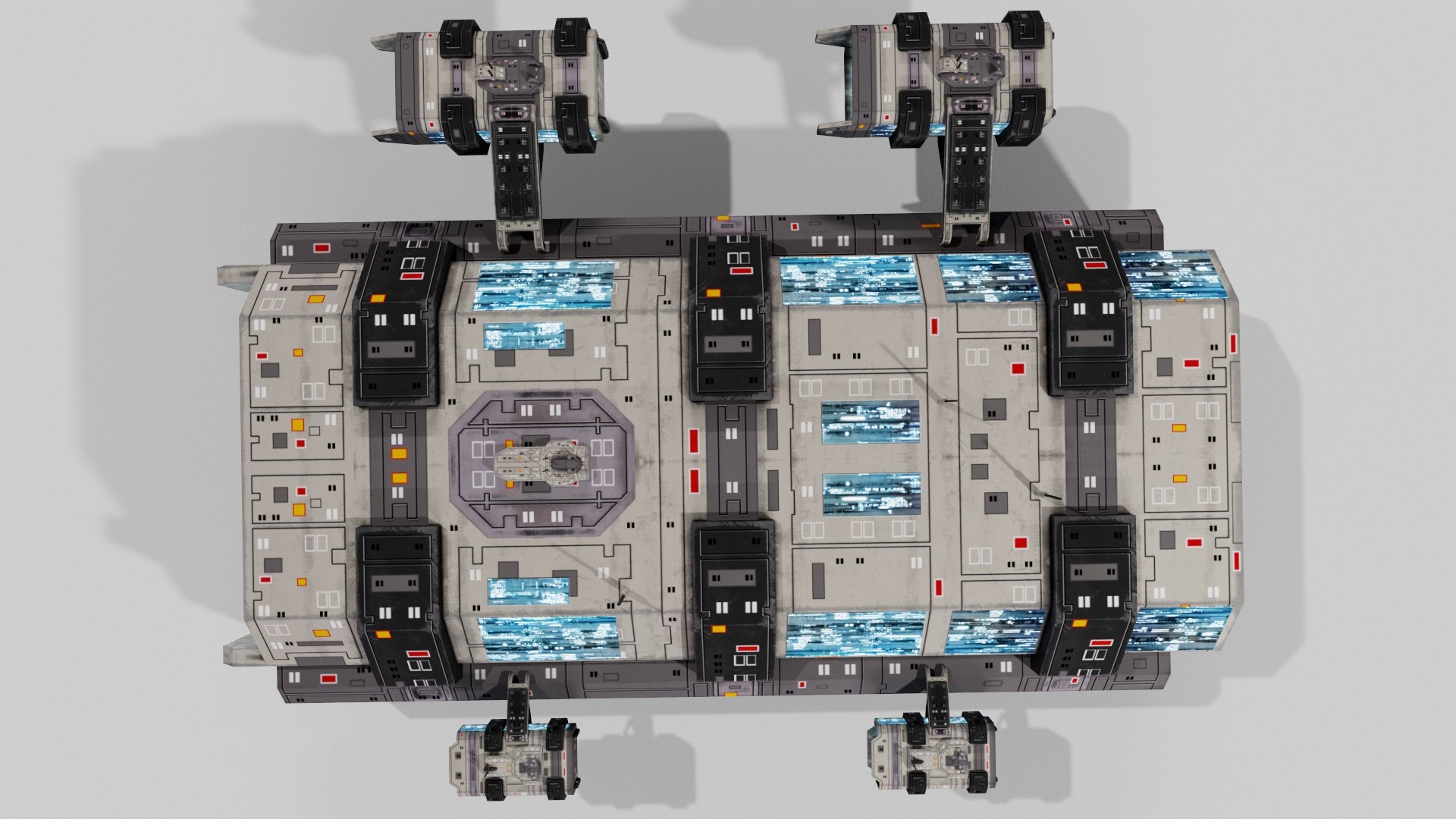 3D Sci-fi space yard - TurboSquid 2178457