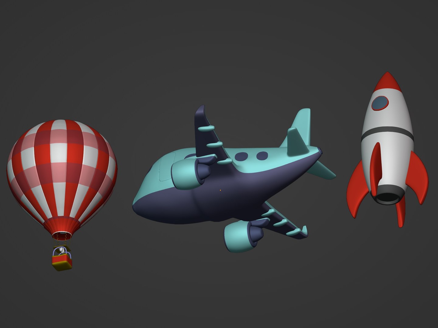 Cartoon Aircraft Pack 3D - TurboSquid 1848847