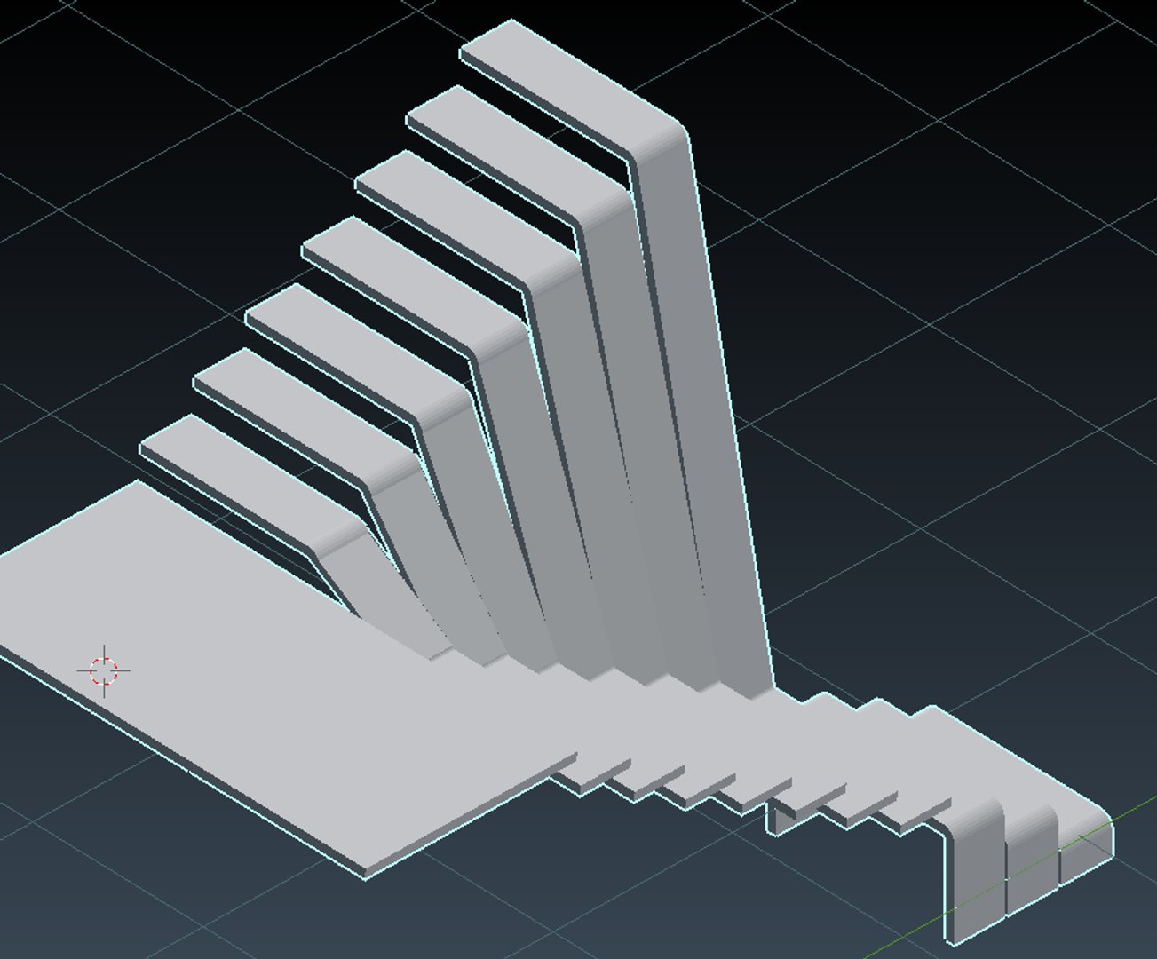 Free Modern Staircase 3d Model