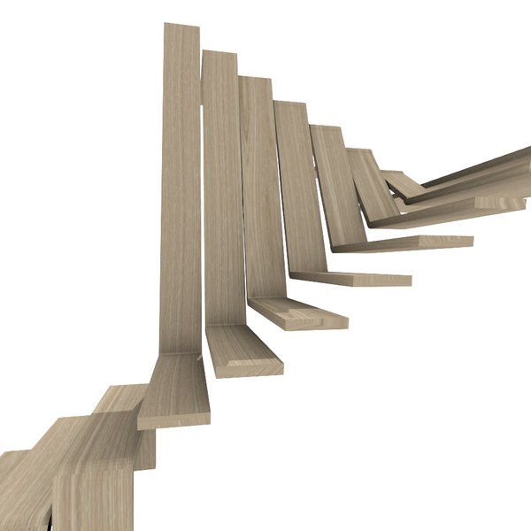 free modern staircase 3d model