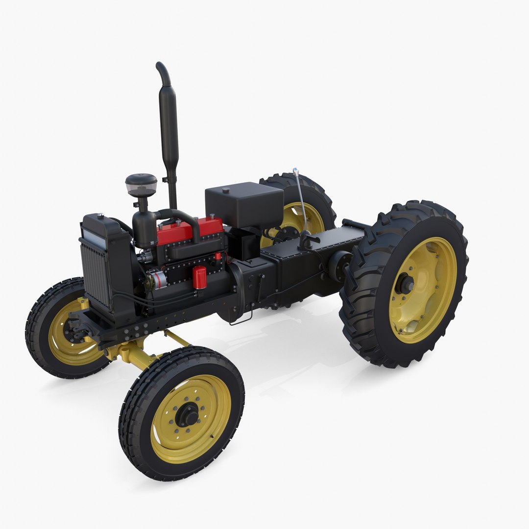 Generic Tractor V2 3D - TurboSquid 1882992