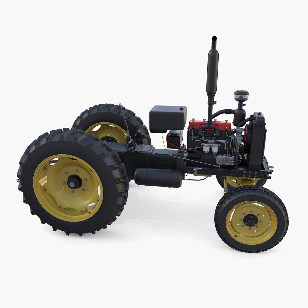 Generic Tractor V2 3D - TurboSquid 1882992