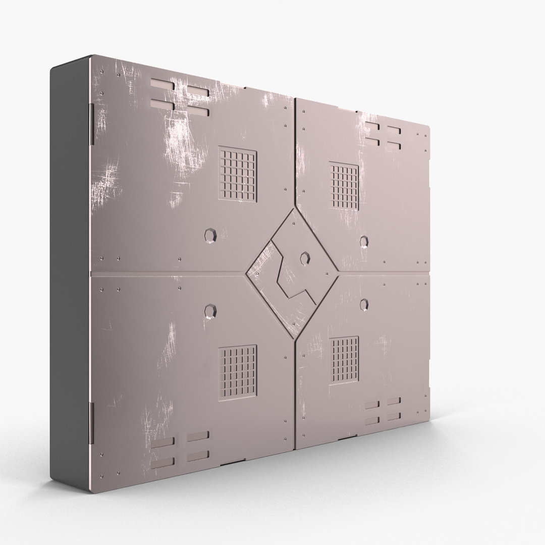 Sci-fi Anodized Panel 2 3d Model