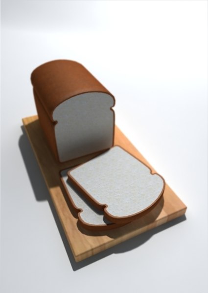 Sliced Bread 3D Models for Download | TurboSquid