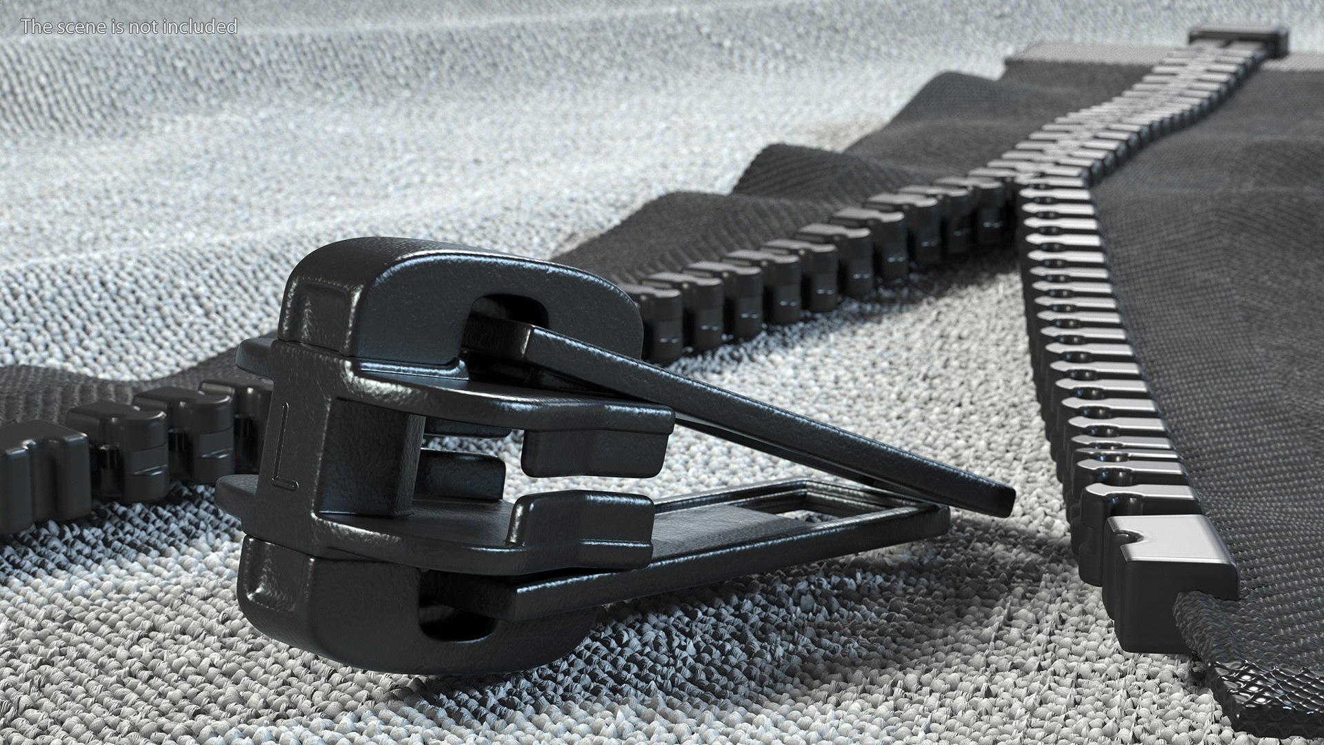 3D Two Sided Plastic Zipper Slider Black - TurboSquid 1793833