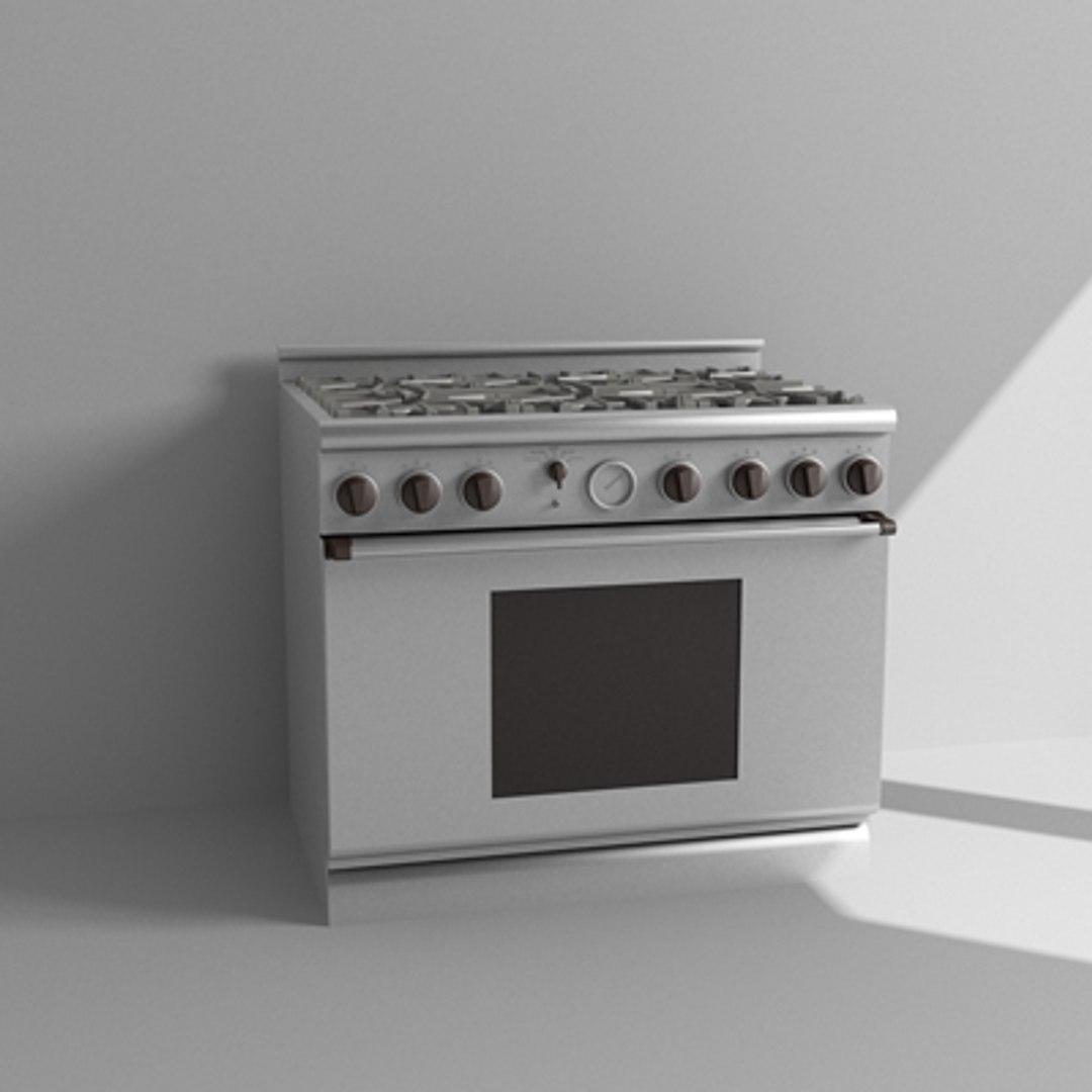 3d Professional Cooking Range