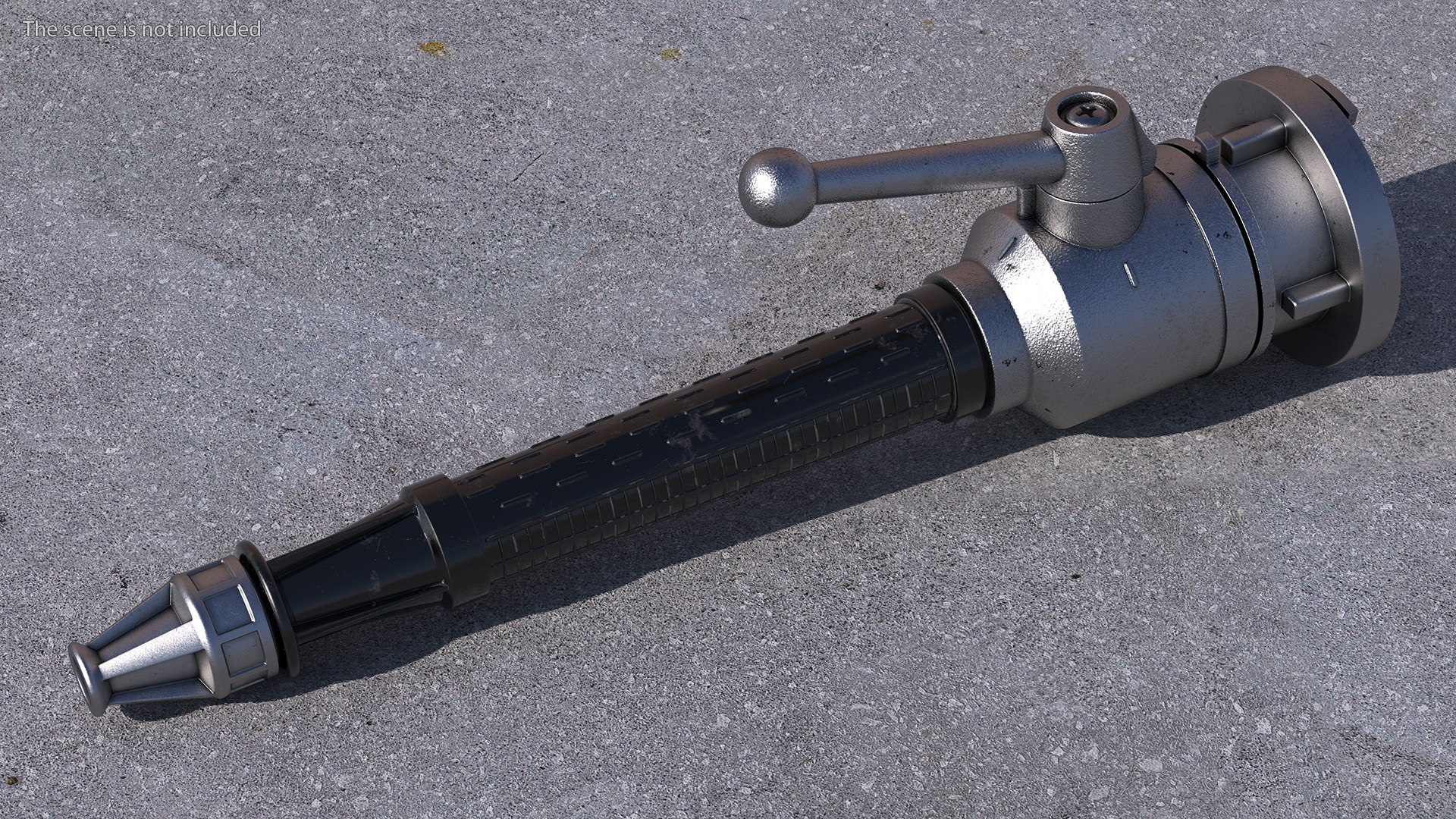 3D model Lever Operated Handheld Branch Pipe Nozzle - TurboSquid 2065249