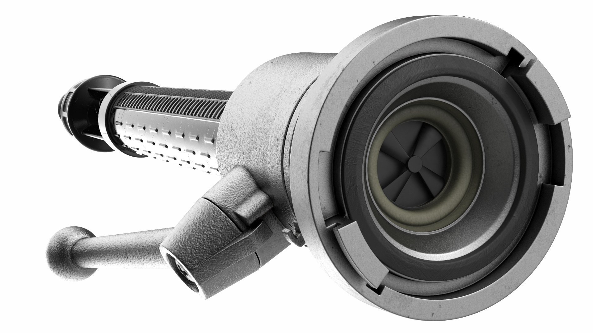 3D model Lever Operated Handheld Branch Pipe Nozzle - TurboSquid 2065249