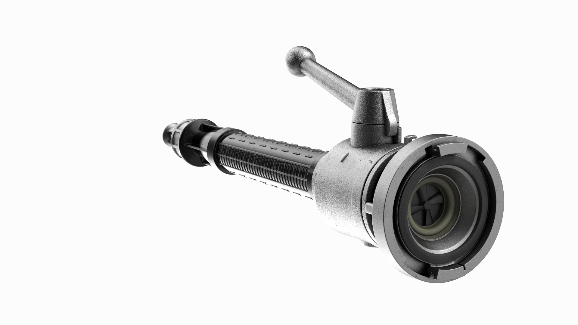 3D Model Lever Operated Handheld Branch Pipe Nozzle - TurboSquid 2065249