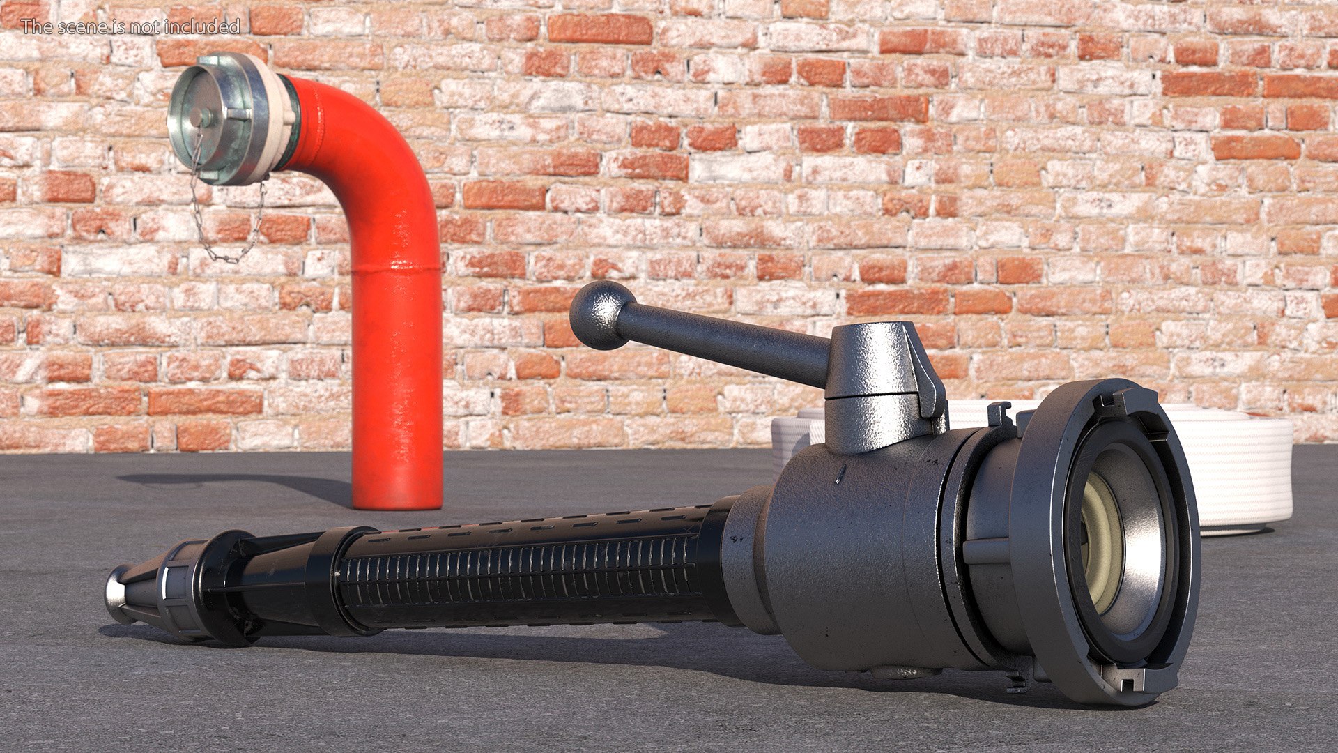 3D Model Lever Operated Handheld Branch Pipe Nozzle - TurboSquid 2065249