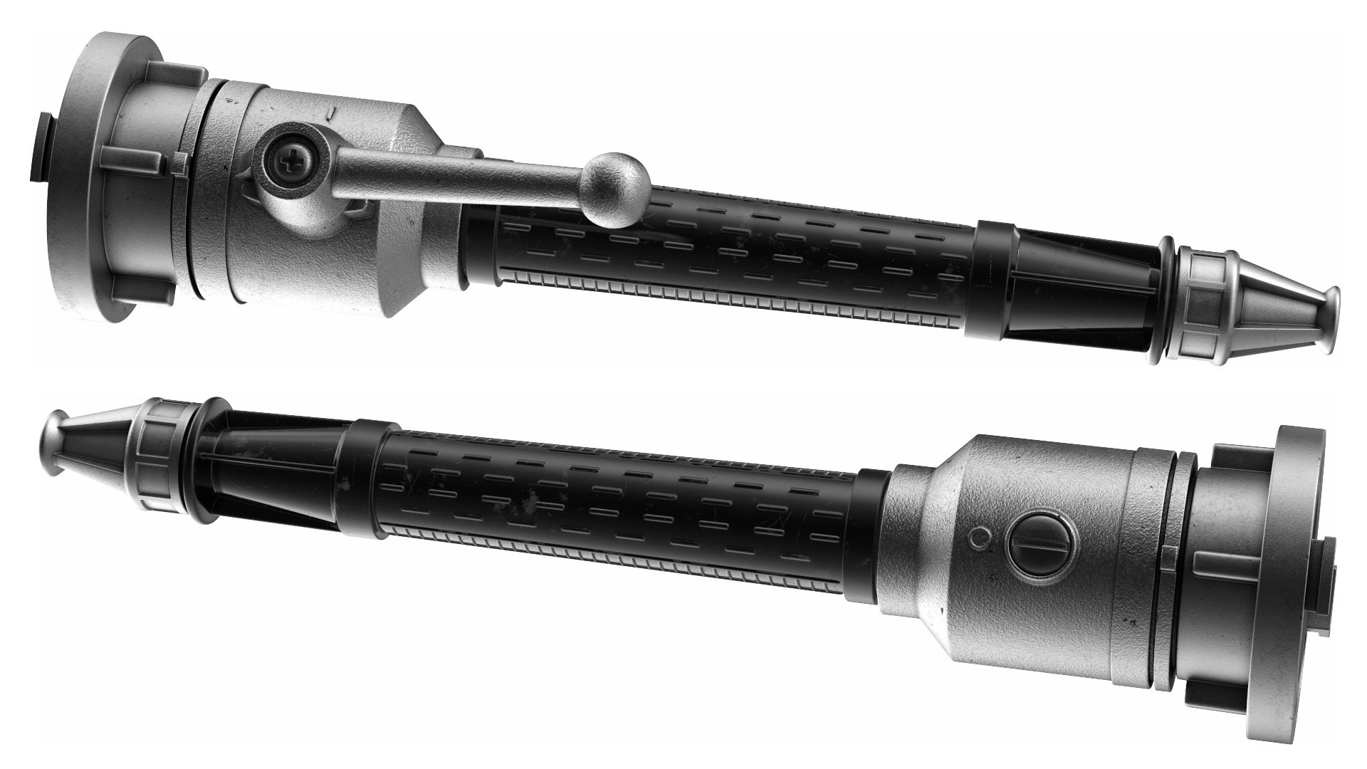 3D model Lever Operated Handheld Branch Pipe Nozzle - TurboSquid 2065249