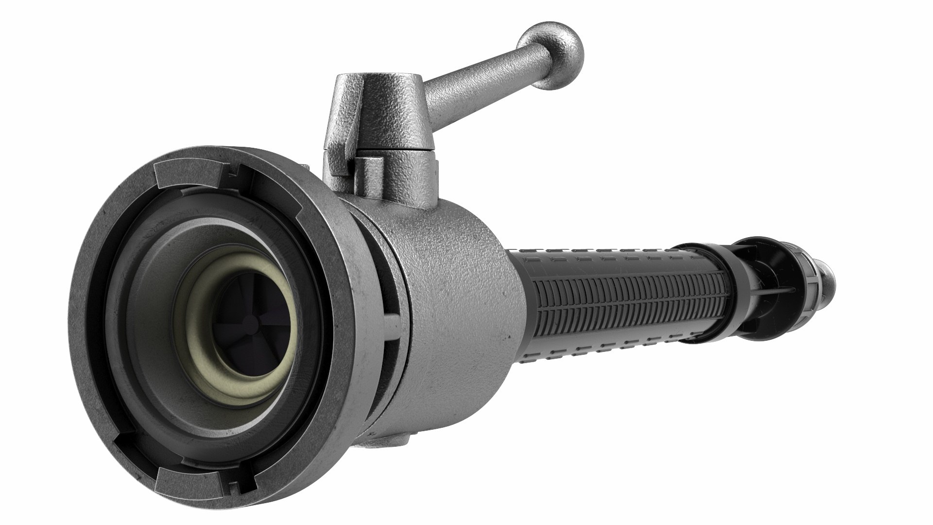 3D model Lever Operated Handheld Branch Pipe Nozzle - TurboSquid 2065249