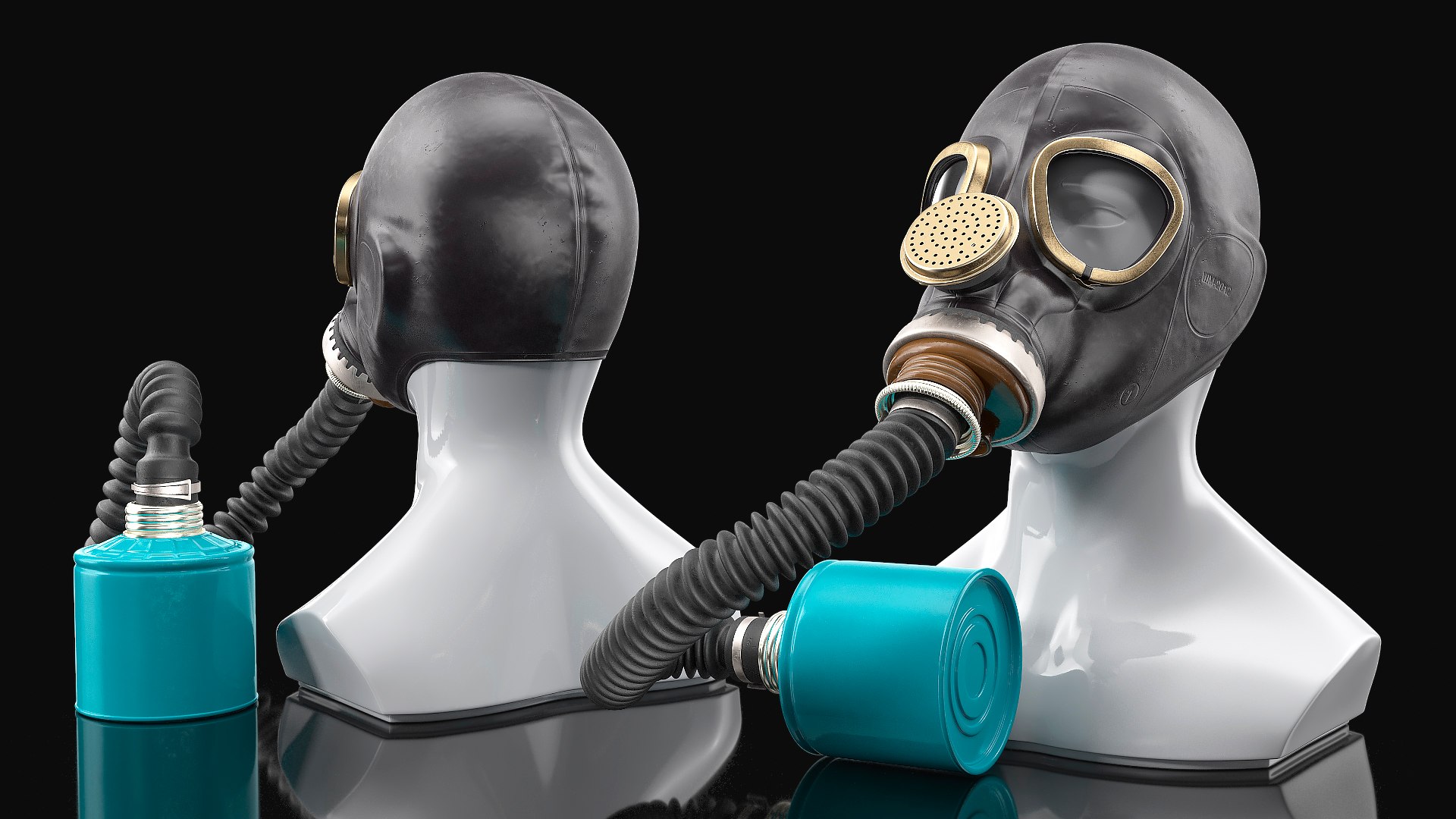 Gas Mask Gp5 Long Model - TurboSquid 1603682
