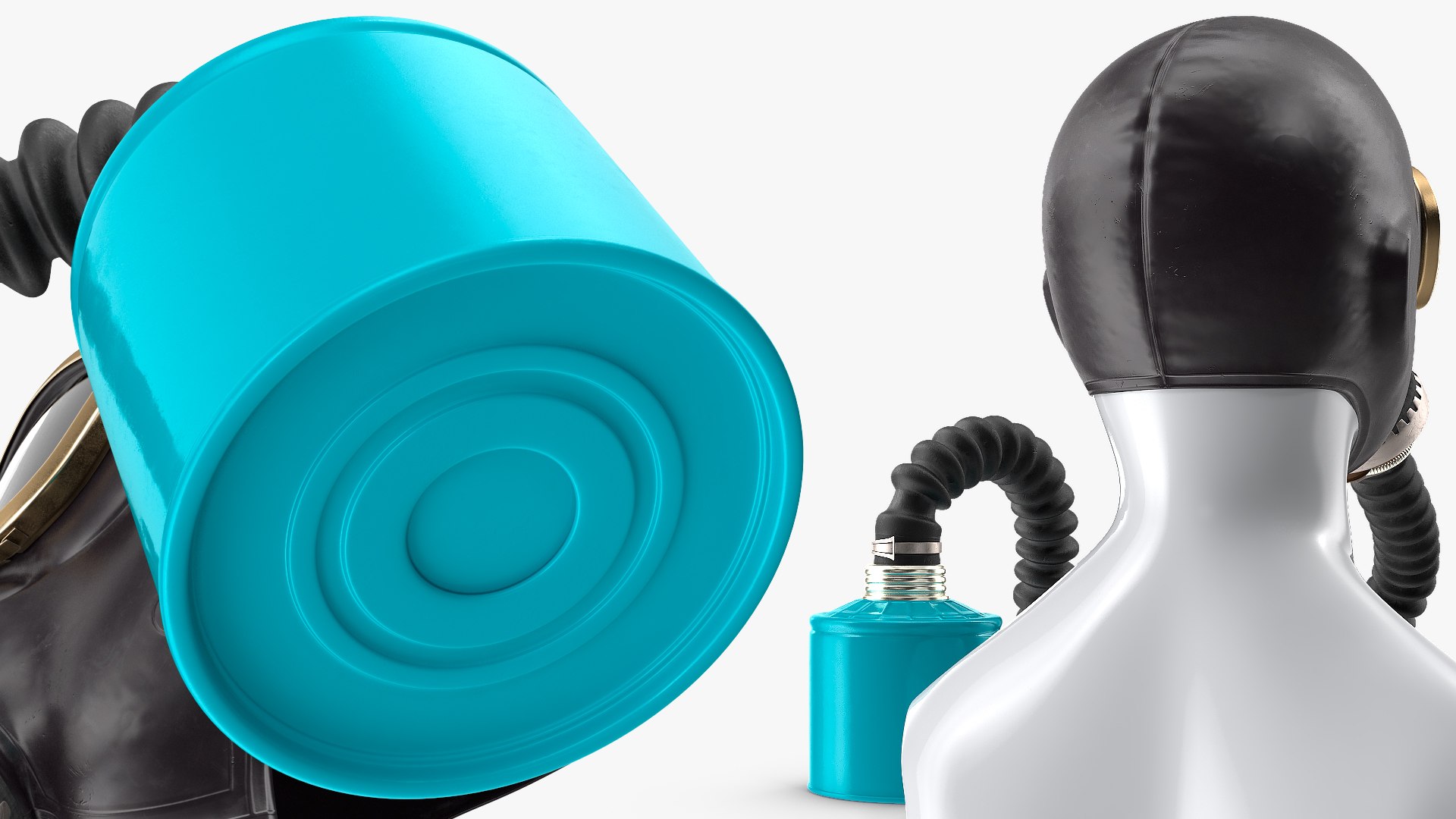 Gas Mask Gp5 Long Model - TurboSquid 1603682