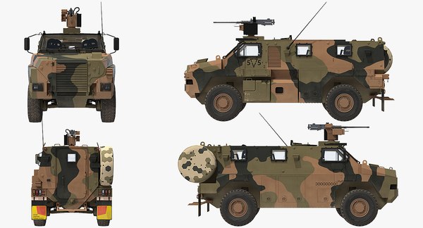 MPV 4x4 Bushmaster Camo Model 3D - TurboSquid 1305577