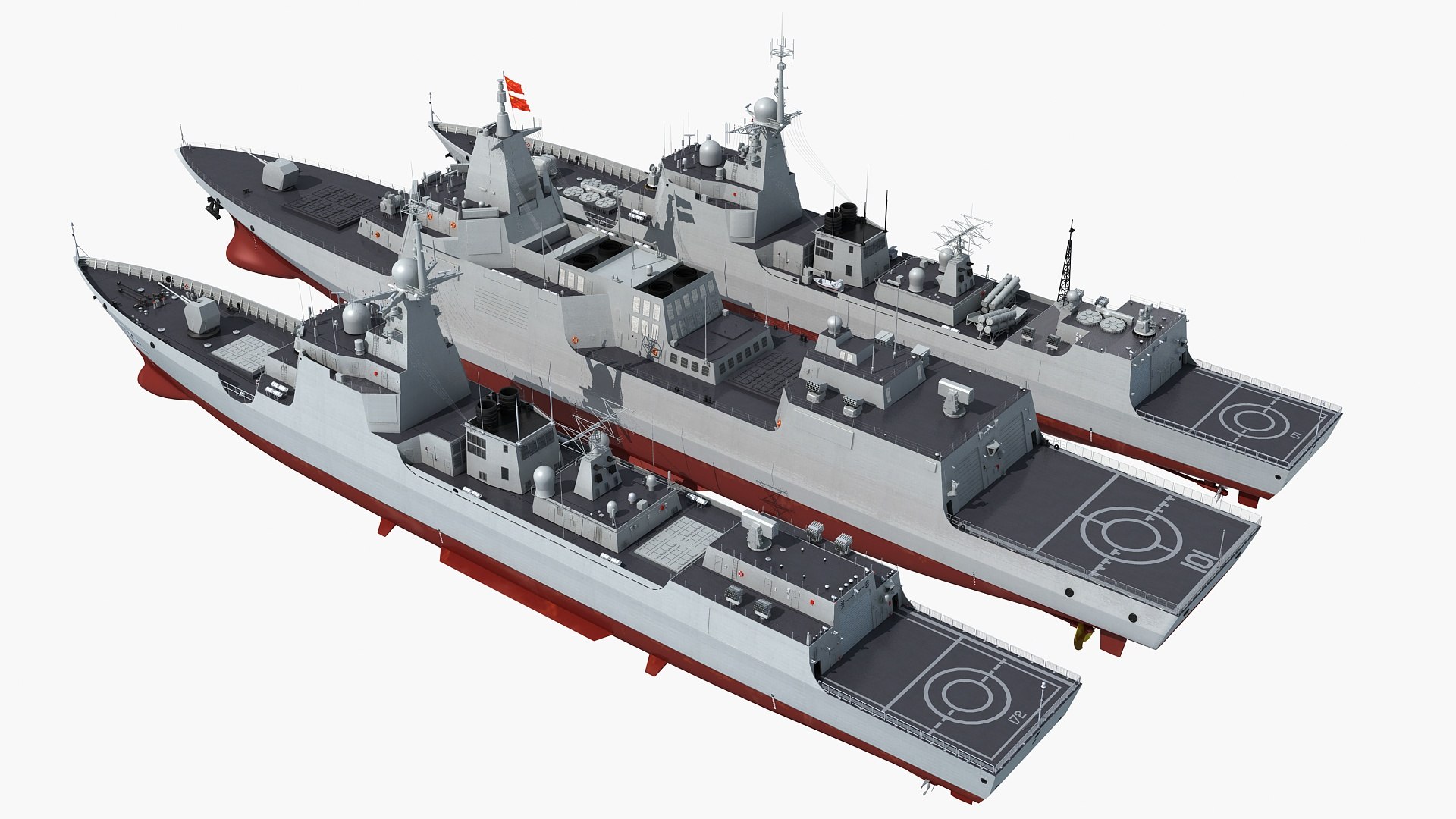 Chinese navy type 055 3D model - TurboSquid 1462848