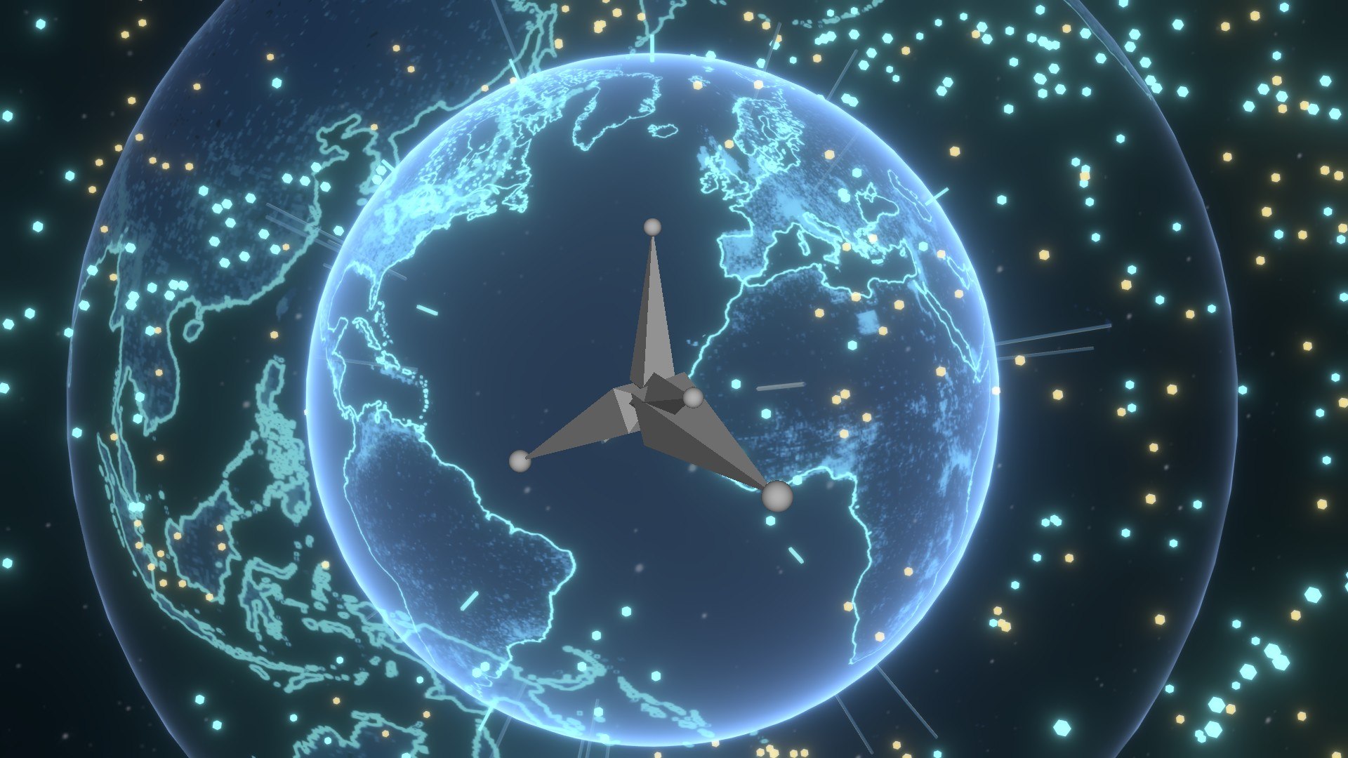 Animated Hologram Planet Earth No 6 Sci-Fi 3D Model 8k Textures 3D ...